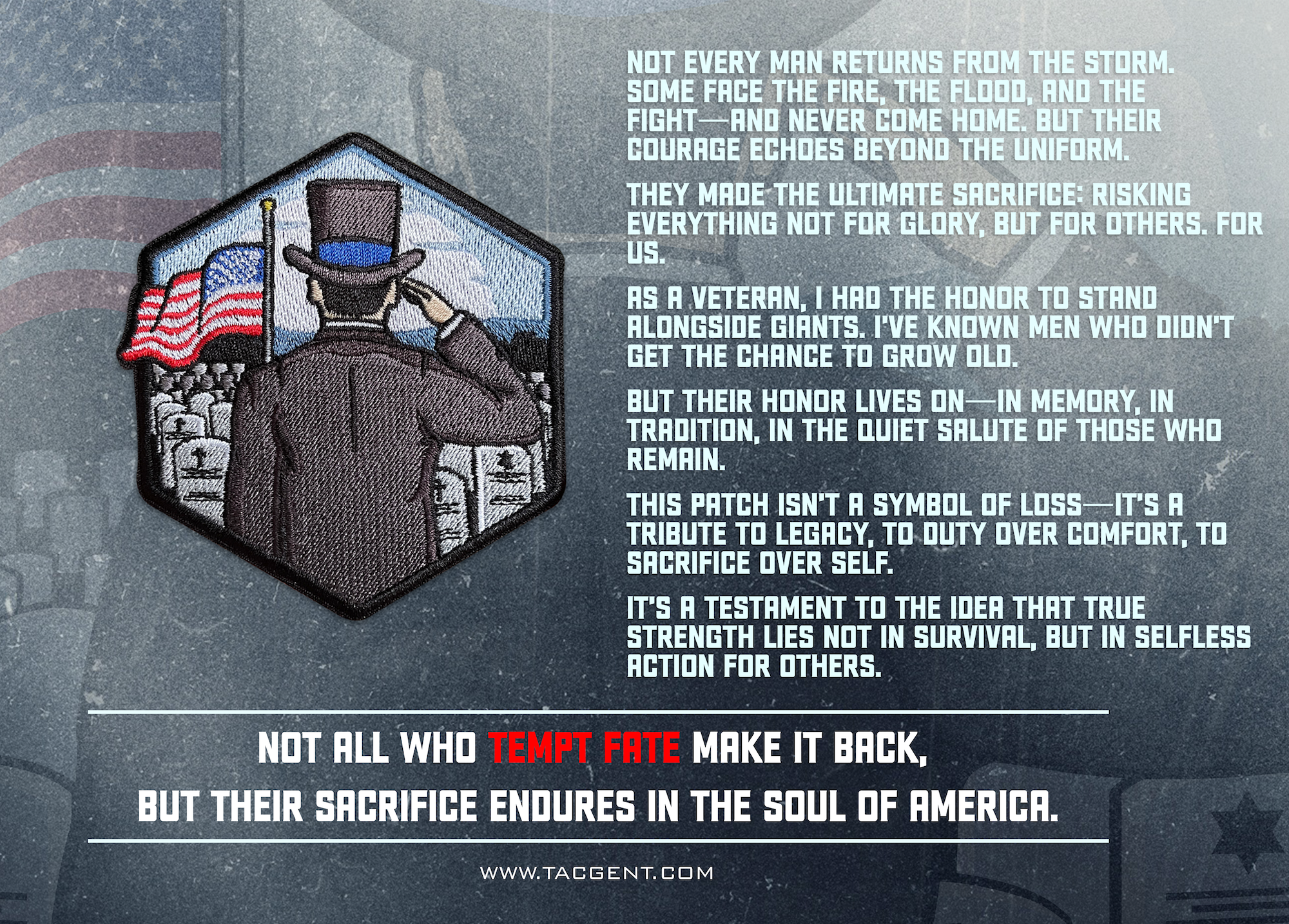 Tempt Fate VI Memorial Day Morale Patch – TACTICAL GENT